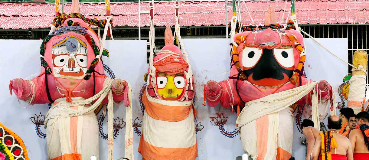Snana Yatra of Lord Jagannath, Baladev & Devi Subhadra.