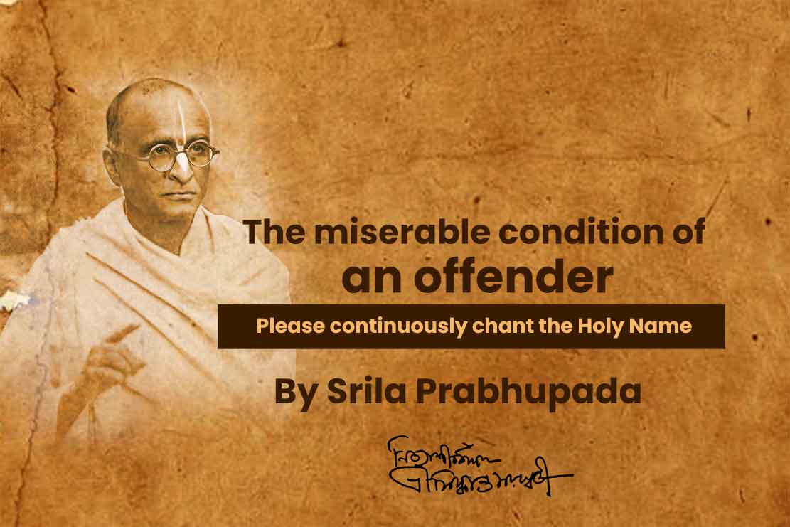 The miserable condition of an offender